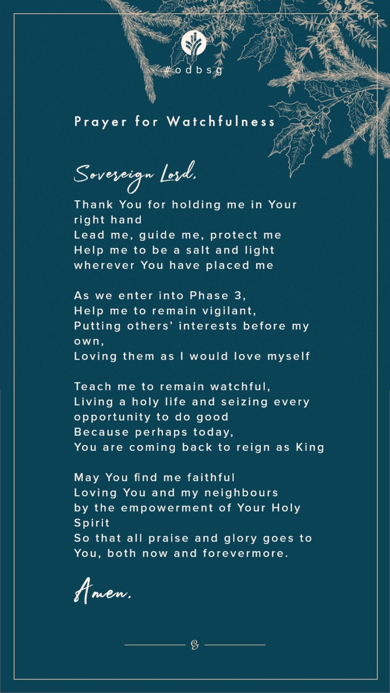 |Prayer for Watchfulness | COVID-19 Christian Resources by Our Daily Bread